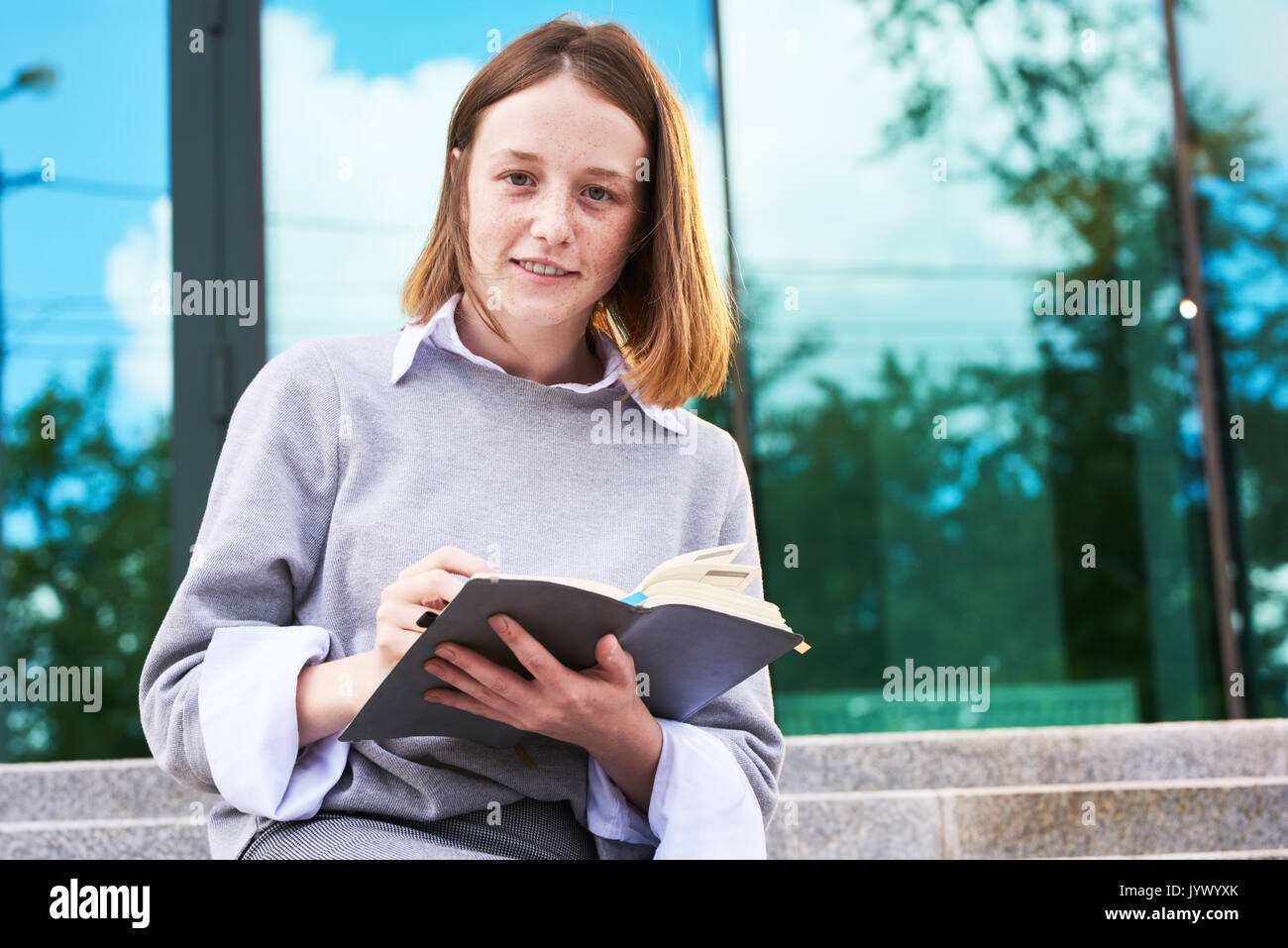 Student pupil portrait hi-res stock photography and images - Alamy