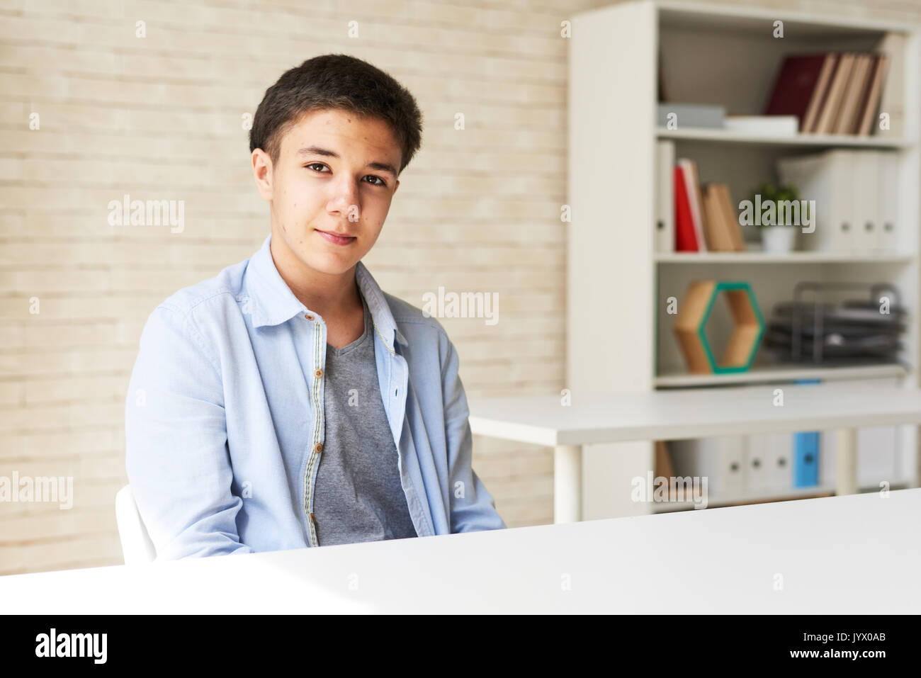 Portrait handsome high school boy hi-res stock photography and images ...