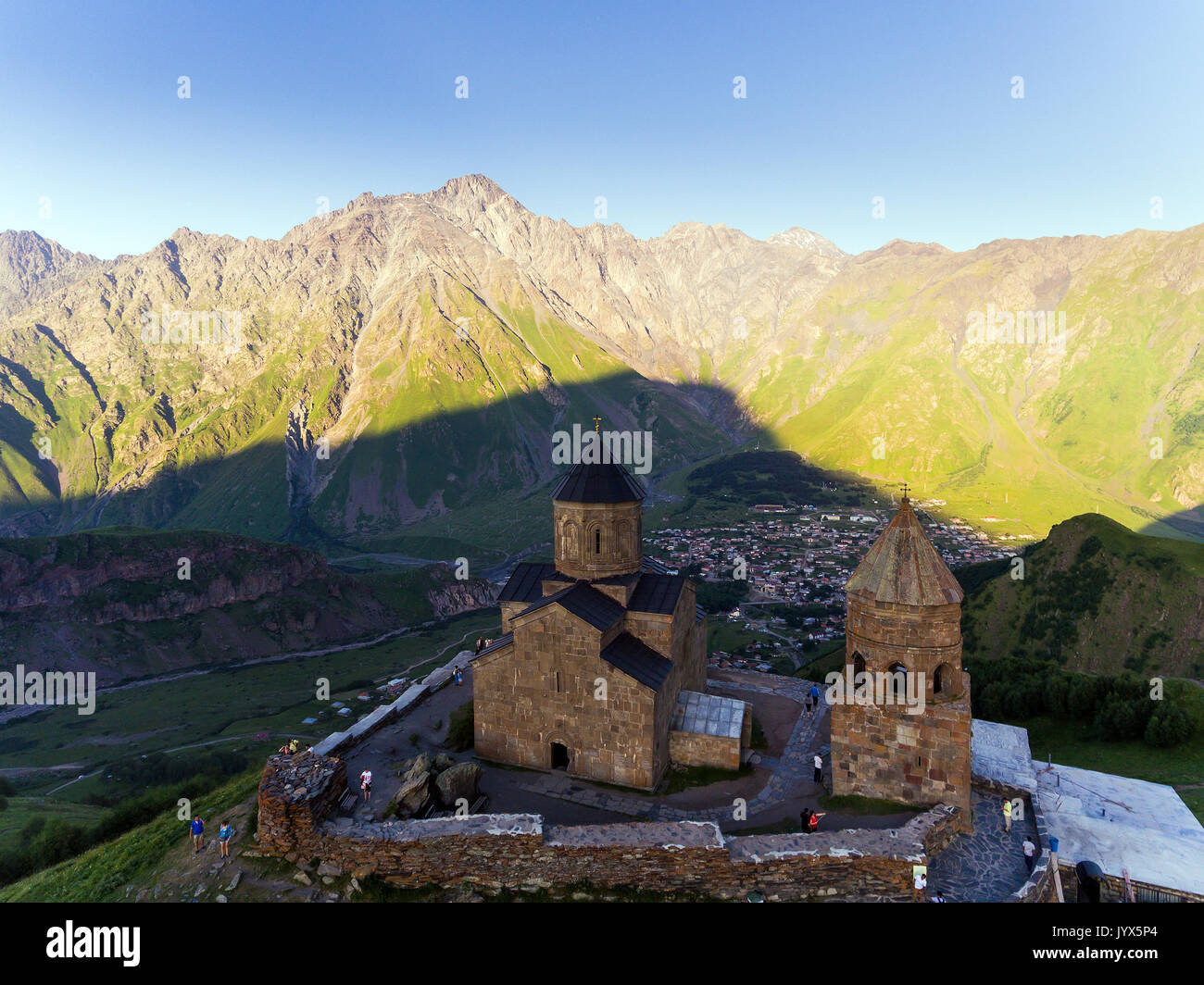 Gergeti monastery. Georgia. Europe Stock Photo - Alamy