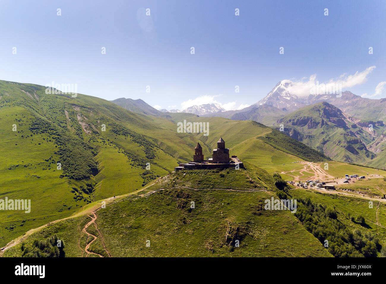 Gergeti Trinity Church Or Tsminda Sameba - Holy Trinity Church Near ...