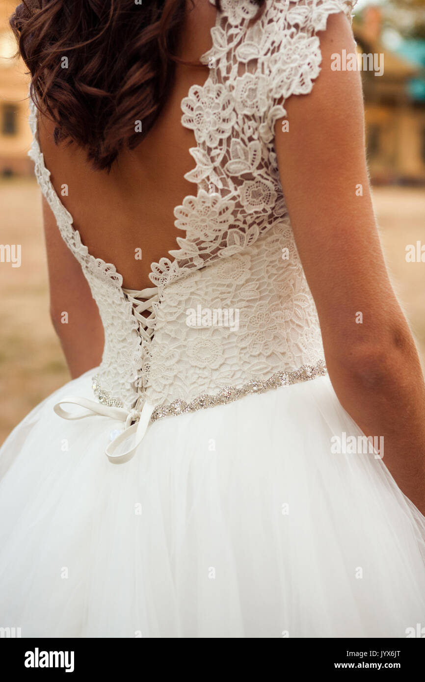 Happy bride on her wedding Stock Photo - Alamy