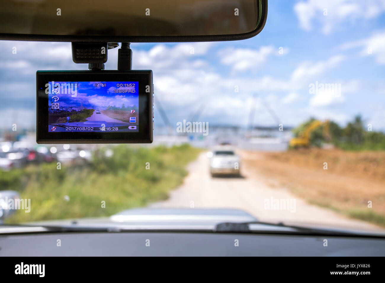 satelite navigation system in car Stock Photo - Alamy
