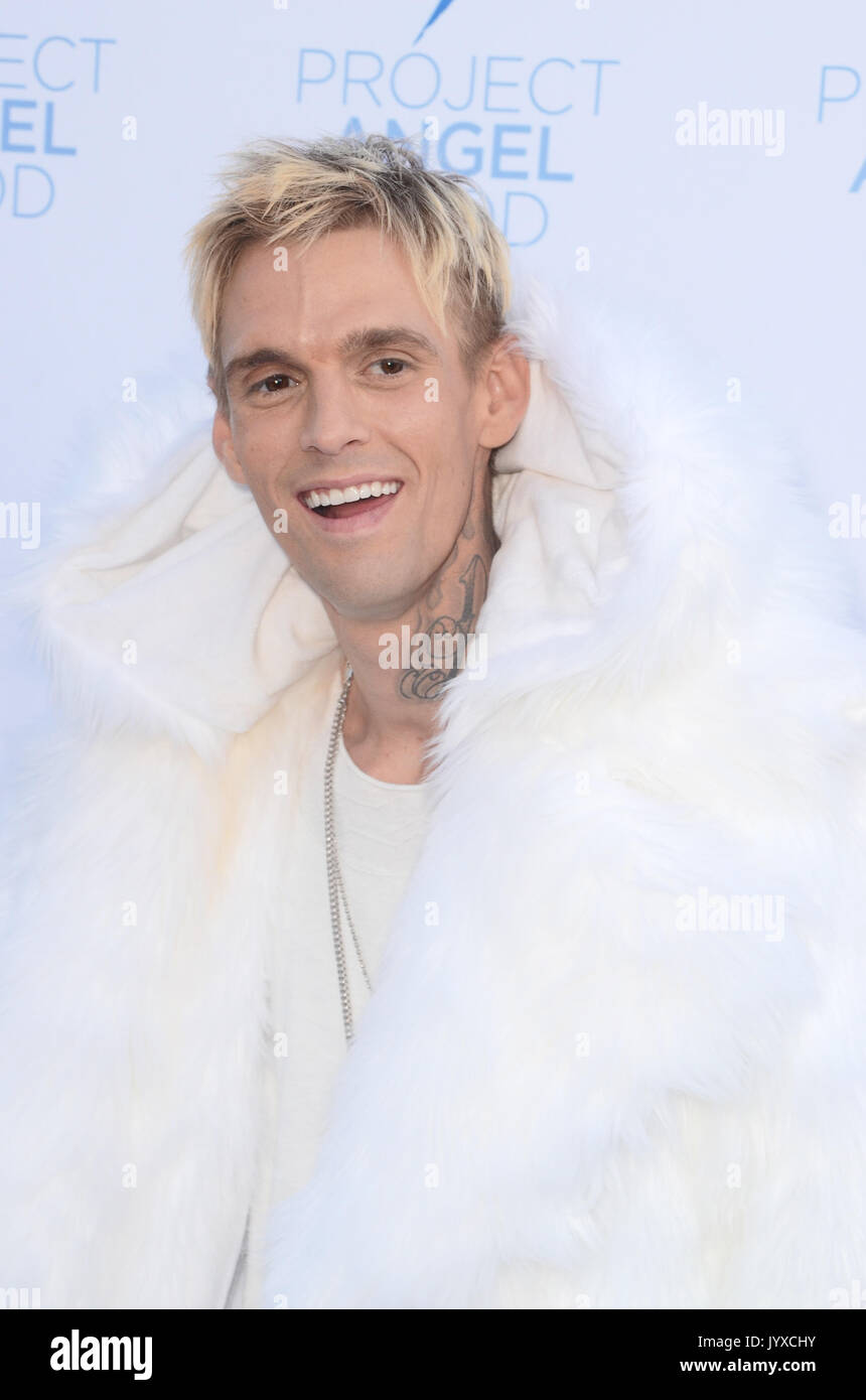 Los Angeles, Ca, USA. 19th Aug, 2017. Aaron Carter at Project Angel ...