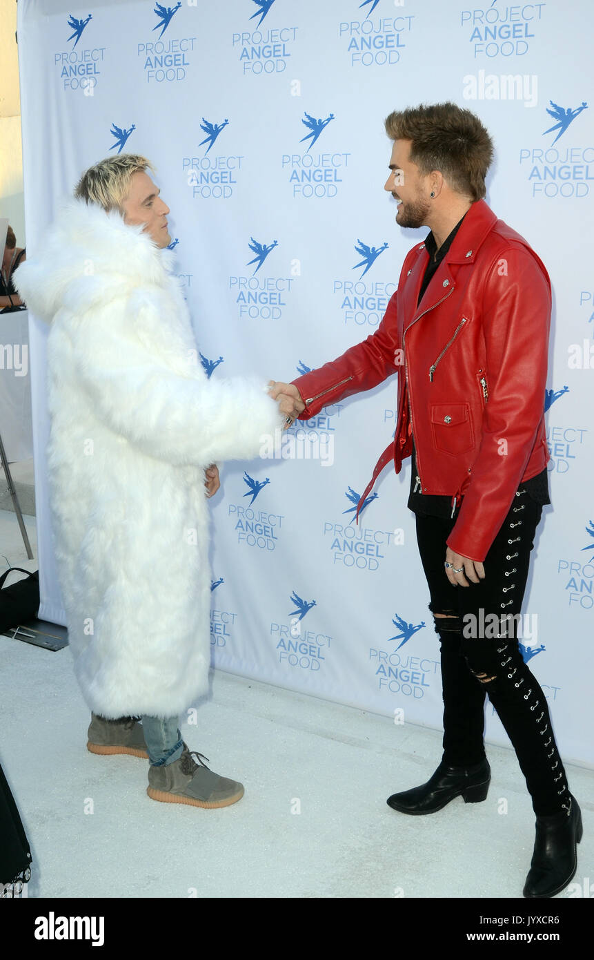 Los Angeles, Ca, USA. 19th Aug, 2017. Aaron Carter and Adam Lambert at ...