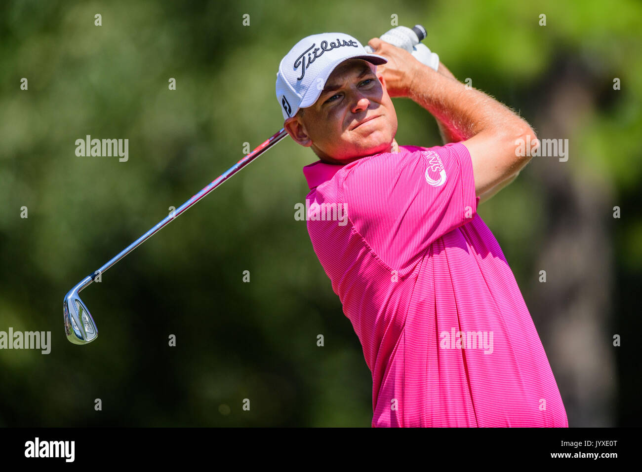 Bill Haas during the Wyndham Championship on Saturday August 19, 2017 ...