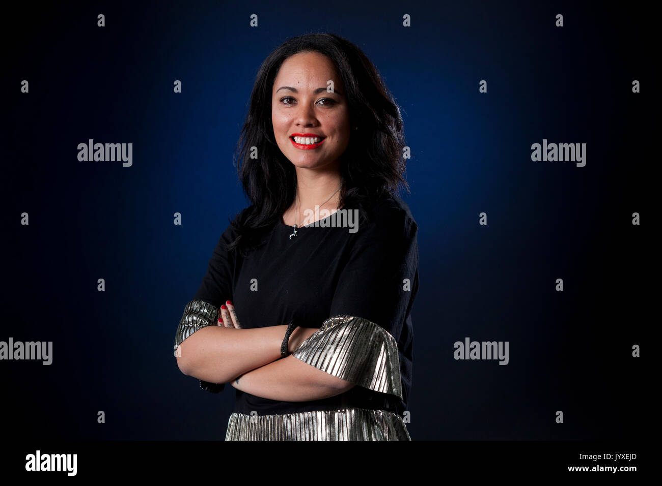 Edinburgh, UK. 20th Aug, 2017. Courtney Sina Meredith, the poet ...