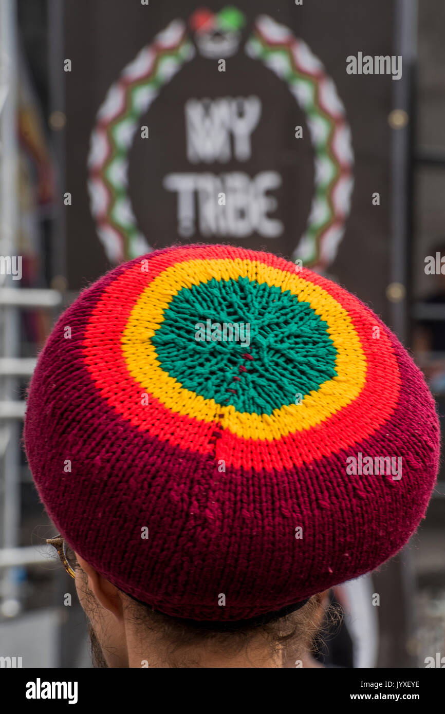 London, UK. 20th Aug, 2017. The crowd is multi ethnic (including this ...