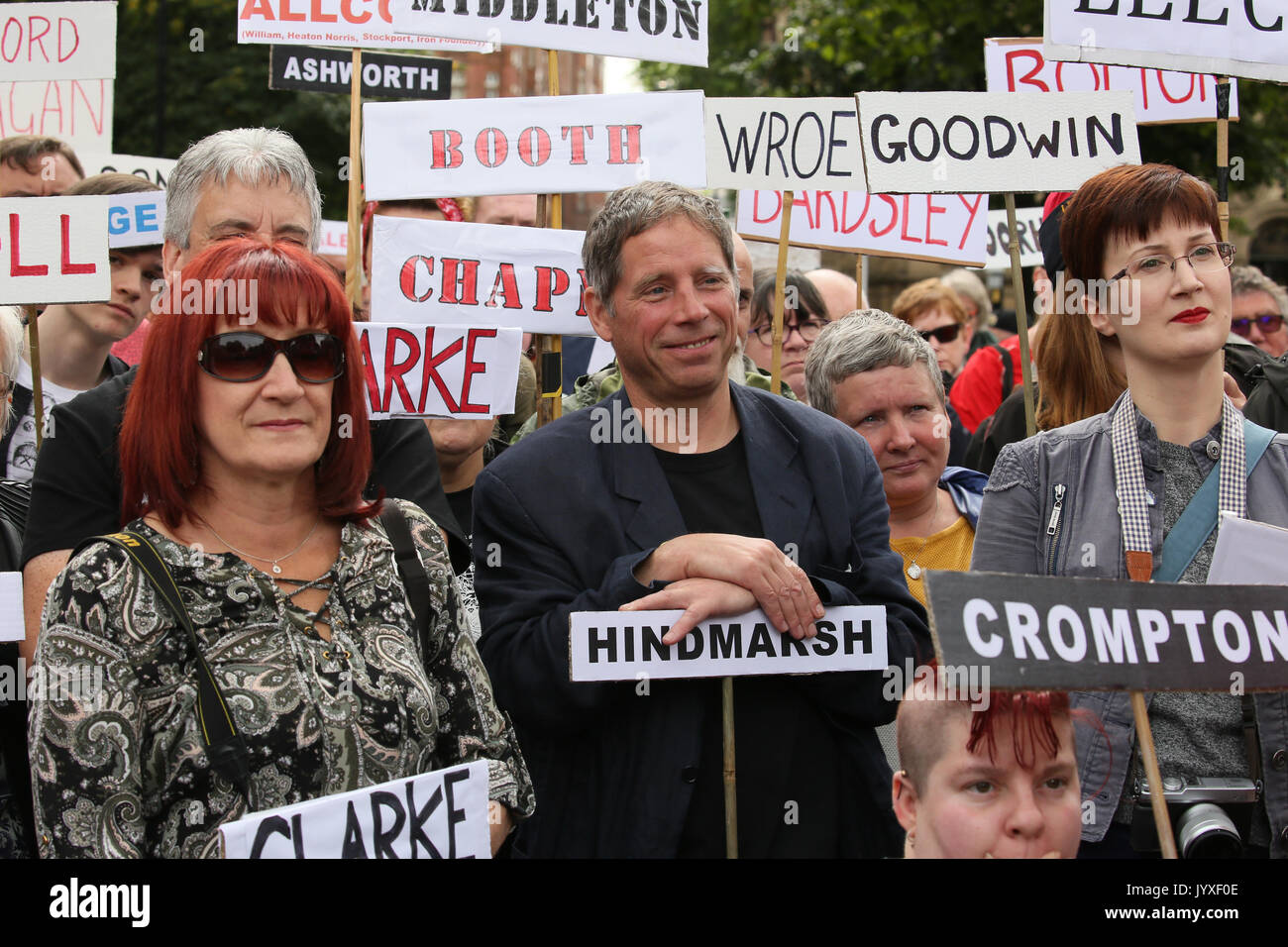 Manchester, UK. 20th Aug, 2017. A memorial marking the 198th ...