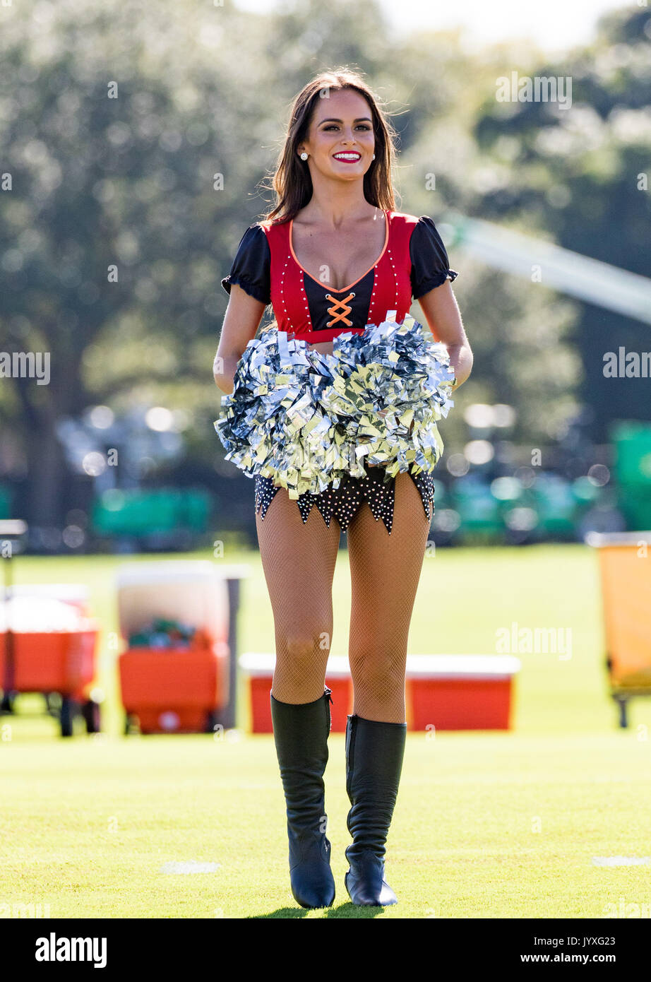 August 19, 2017 - Tampa Bay Buccaneer cheerleader before the start of ...