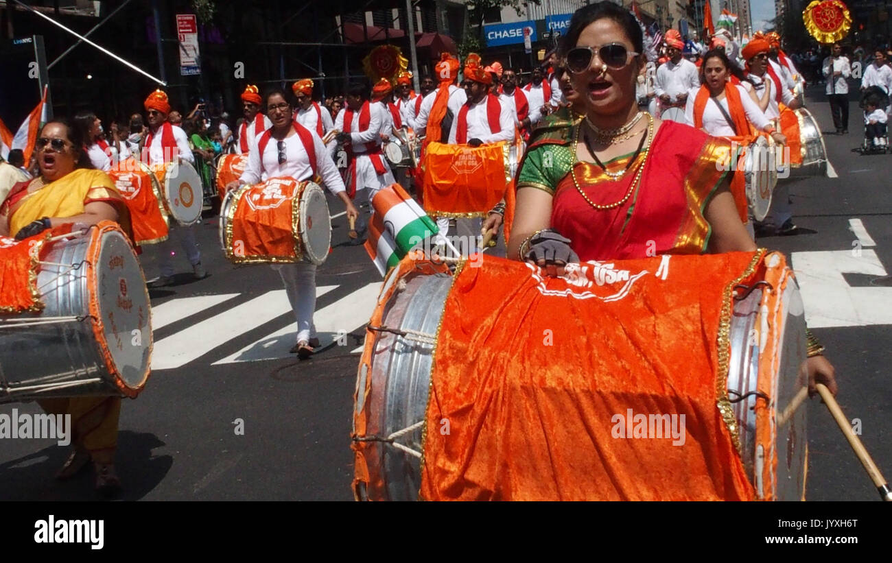 New York, New York, USA. 20th Aug, 2017. India Day Parade. The worlds ...