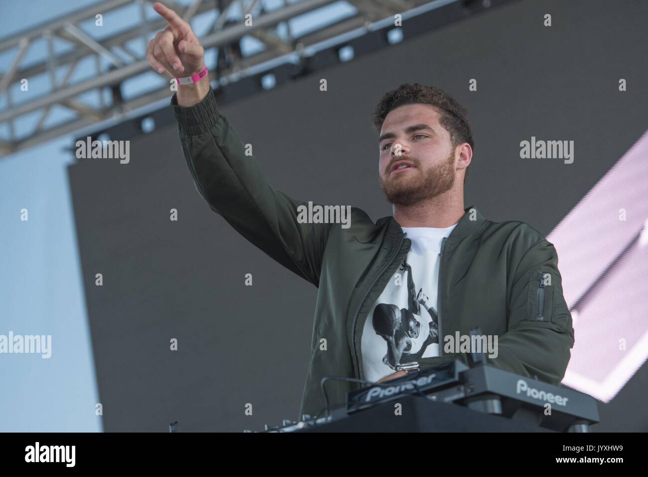 Wantagh, NY, USA. 19th Aug, 2017. Justin Caruso on stage for 2017 Hot ...