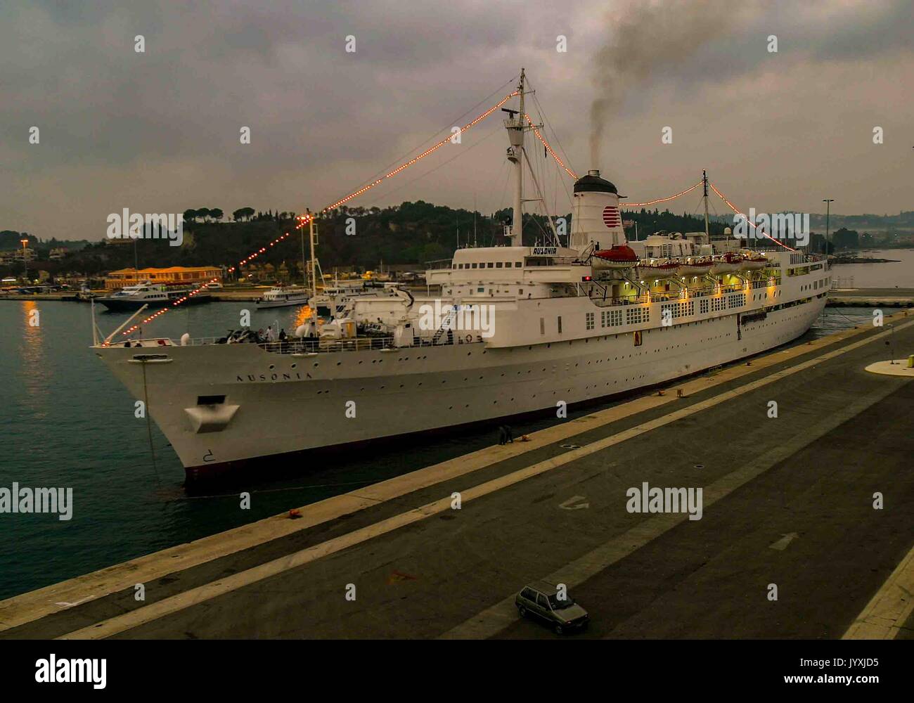 Corfu, Greece. 10th Oct, 2004. Illuminated in the early morning light ...