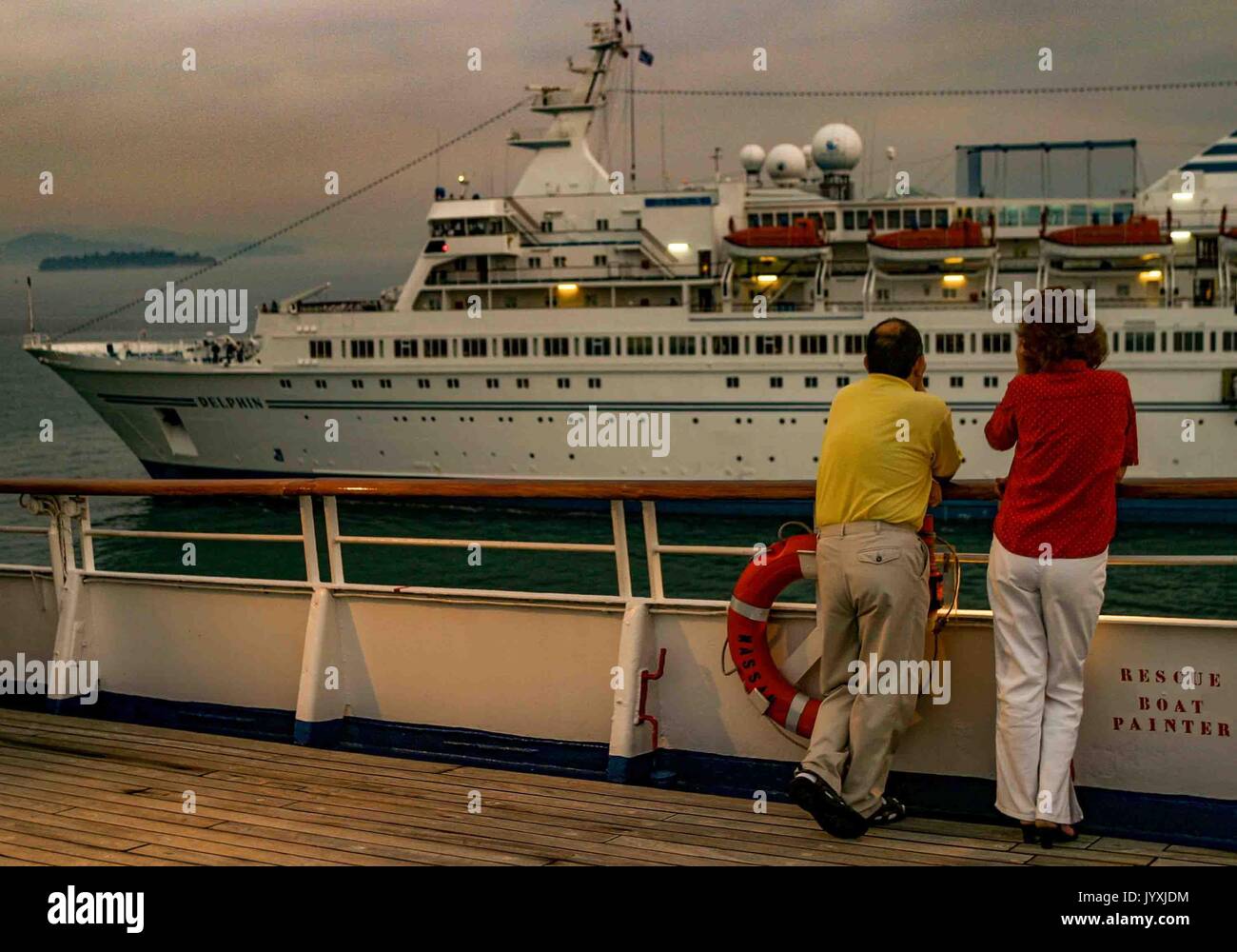 Corfu, Greece. 10th Oct, 2004. In the early morning light, from the ...