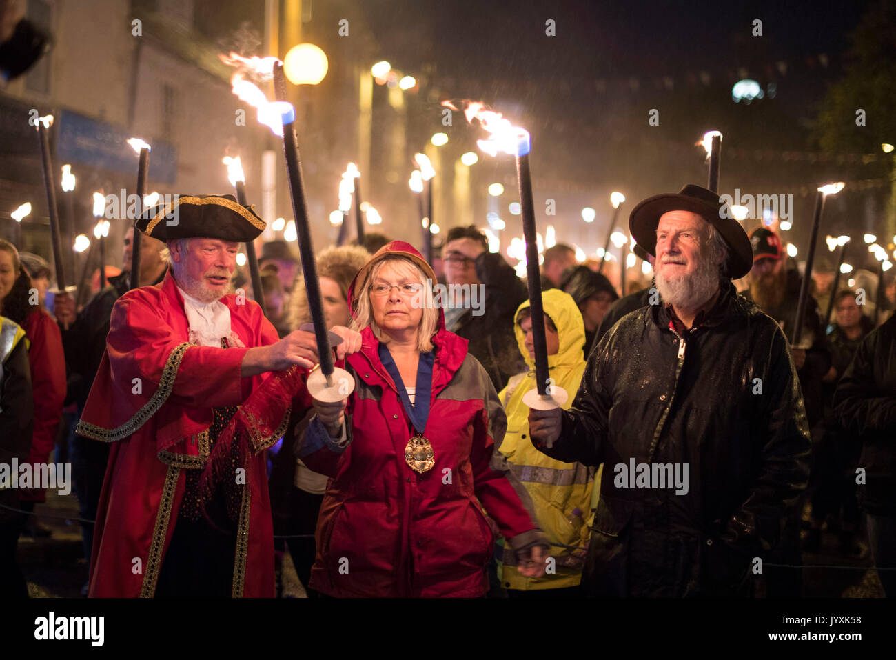 Bridport torchlight procession hi-res stock photography and images - Alamy