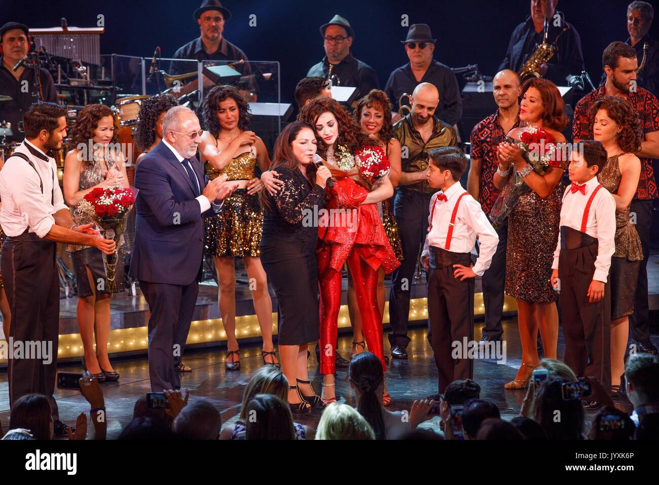 New York, NY, USA. 20th Aug, 2017. Emilio Estefan, Gloria Estefan, Ana ...