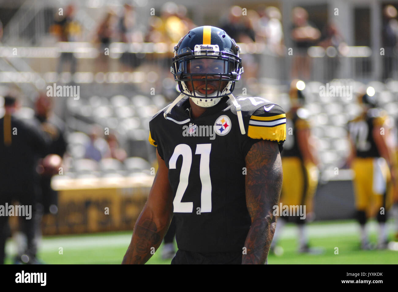 Pittsburgh, USA. 20th Aug, 2017. Robert Golden #21 during the Atlanta ...