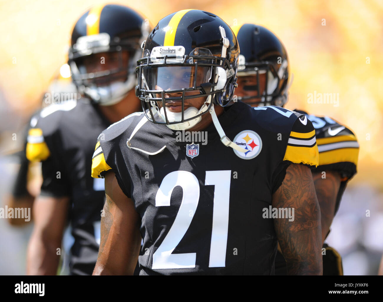 Pittsburgh, USA. 20th Aug, 2017. Robert Golden #21 during the Atlanta ...
