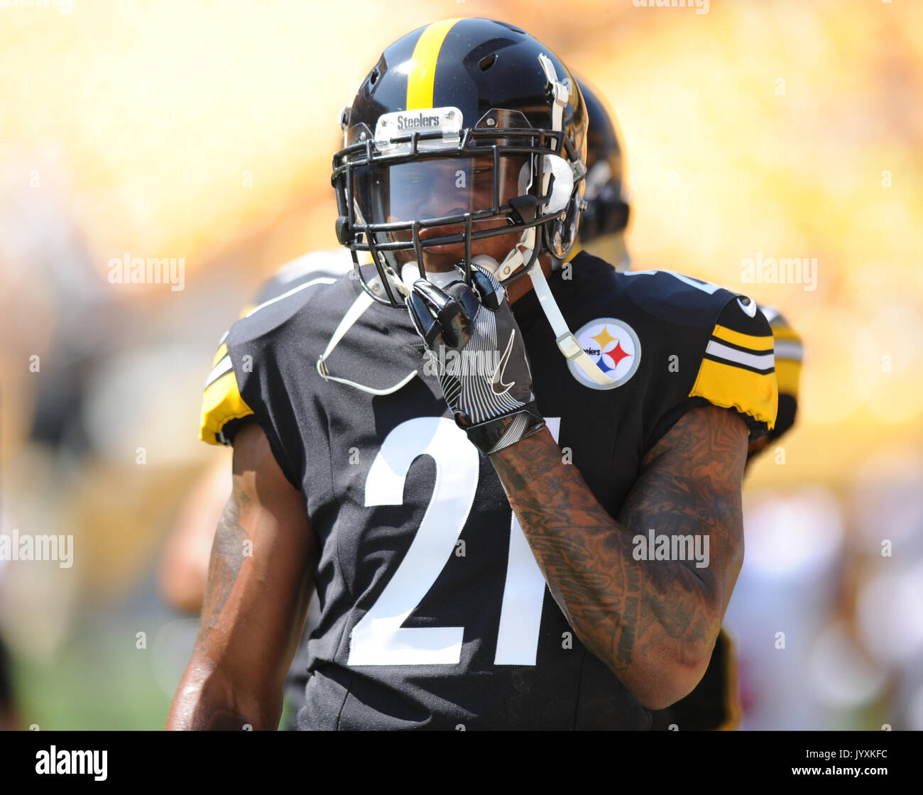 Pittsburgh, USA. 20th Aug, 2017. Robert Golden #21 during the Atlanta ...