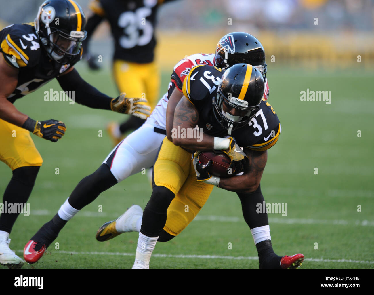 Pittsburgh, USA. 20th Aug, 2017. Jordan Dangerfield #37 during the ...