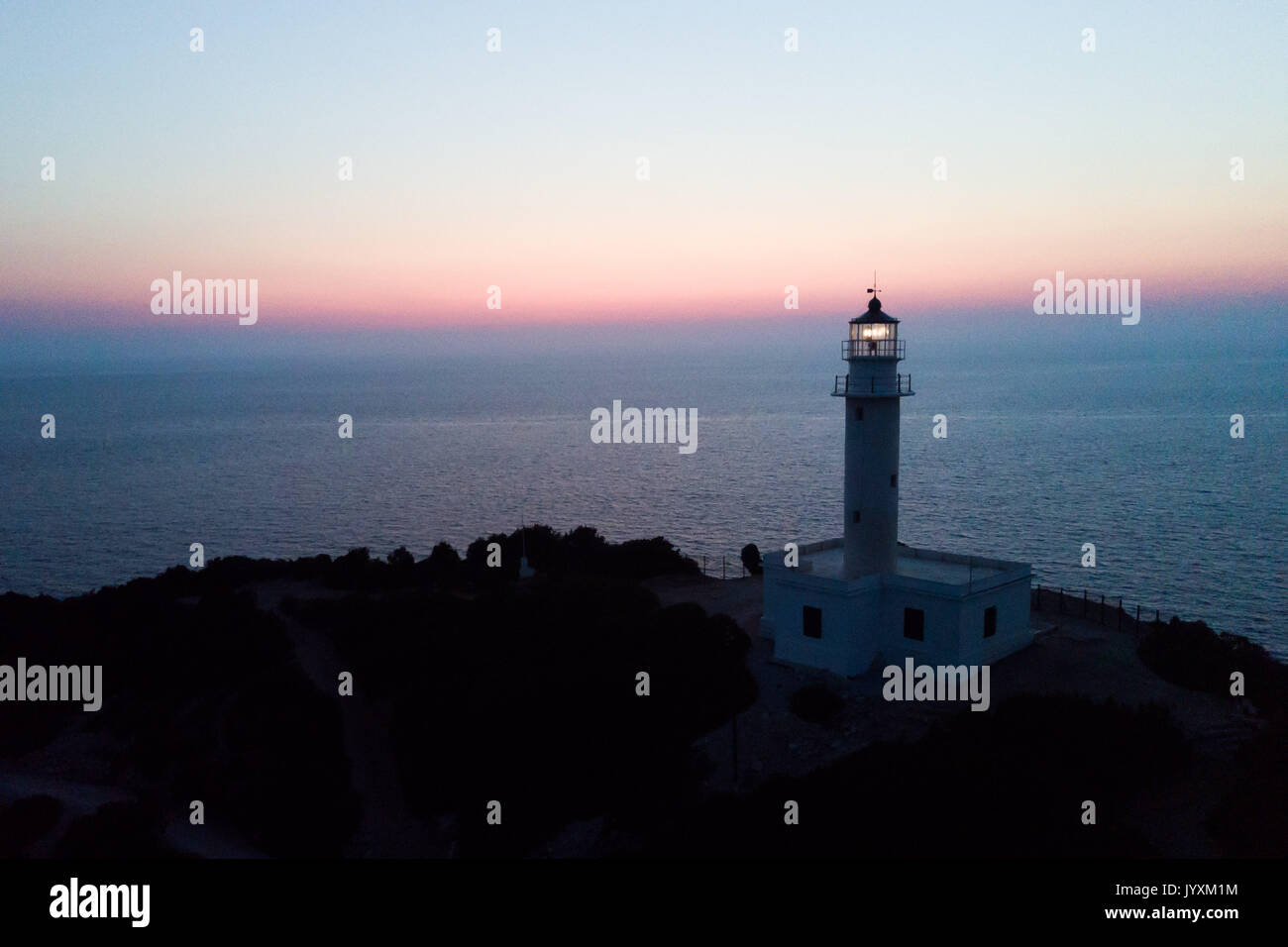 Lefkada Island. 19th Aug, 2017. A lighthouse is seen on the south side ...