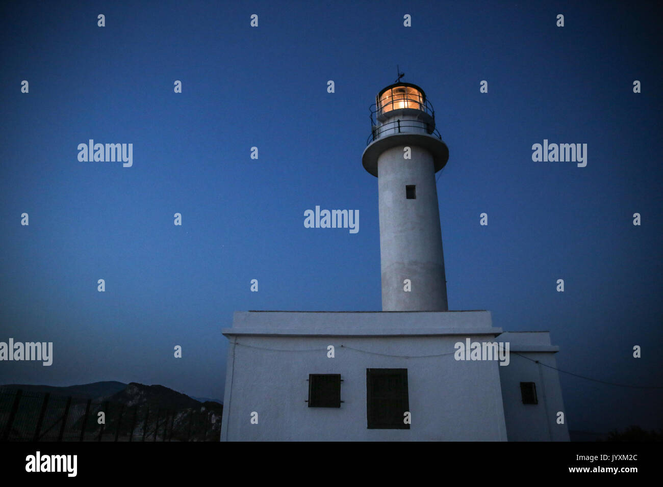 Lefkada Island. 19th Aug, 2017. A lighthouse is seen on the south side ...