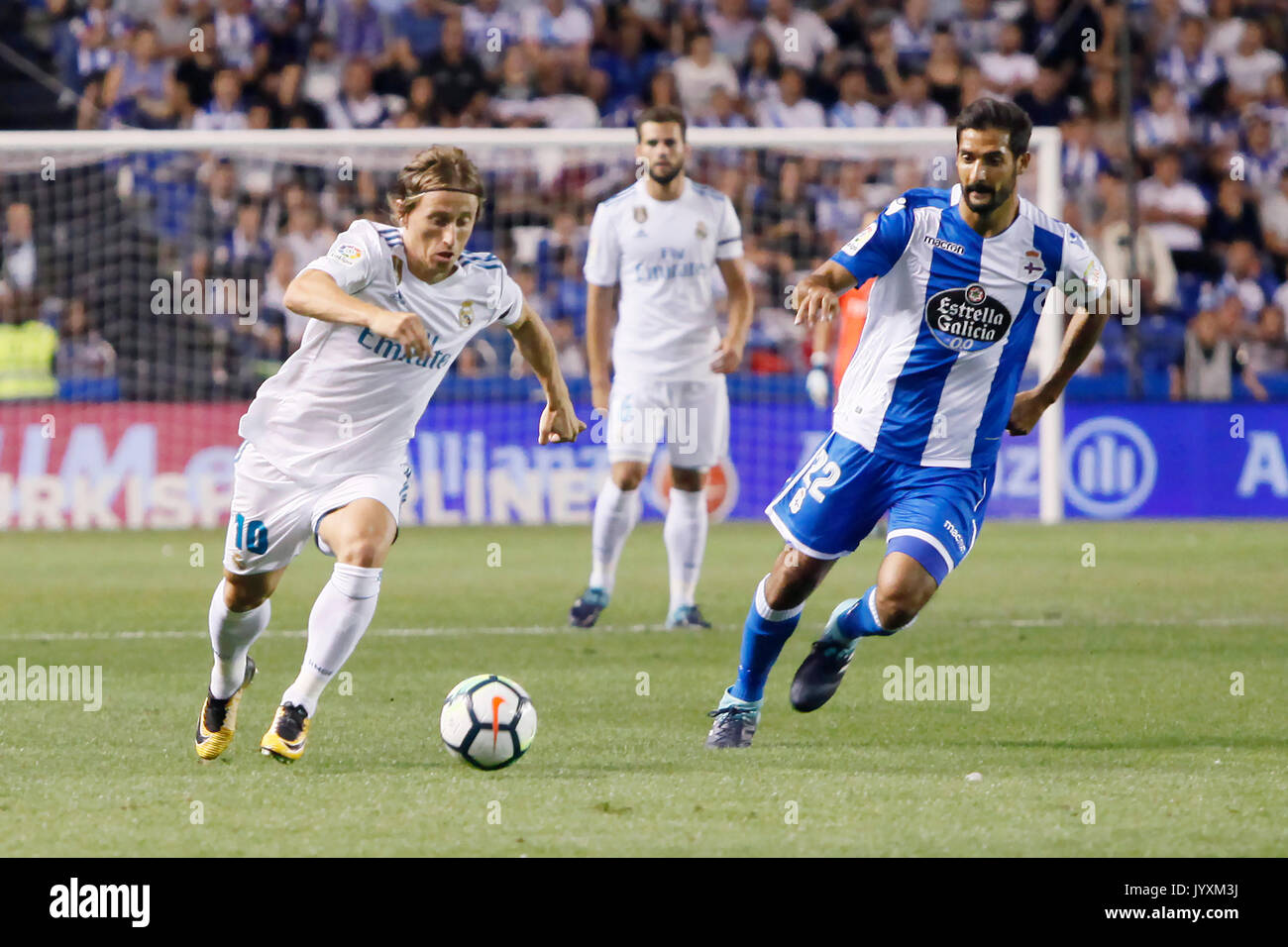 Soccer player Luka Modric during La Liga soccer match between Deportivo ...