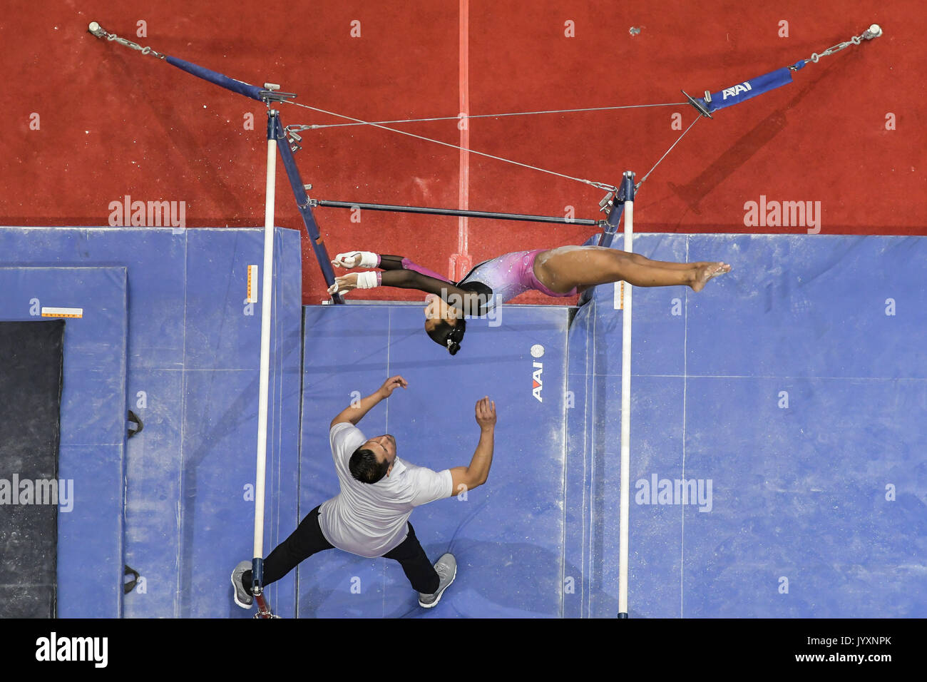 Anaheim, California, USA. 20th Aug, 2017. SHANIA ADAMS performs a ...
