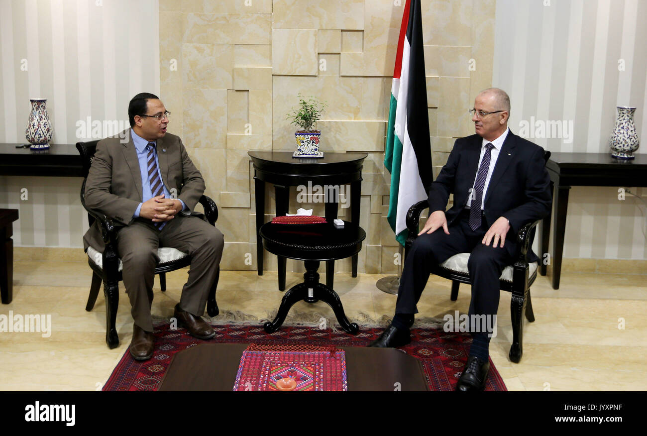 Ramallah, West Bank, Palestinian Territory. 21st Aug, 2017. Palestinian ...