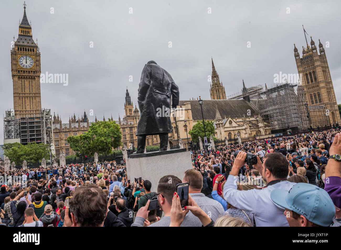 London, UK. 21st Aug, 2017. Big Ben Bongs its last for several years in ...