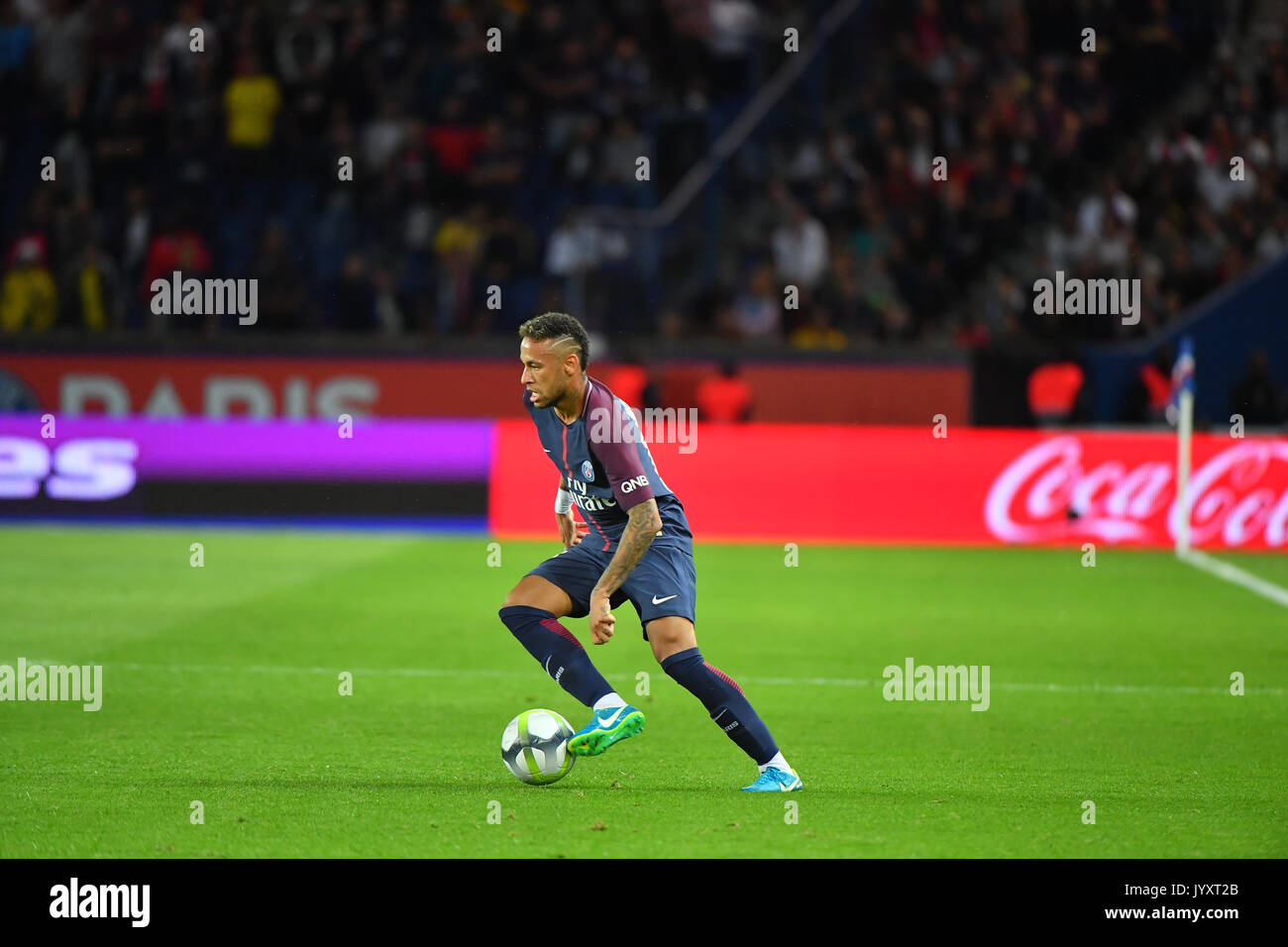 Paris, France. 20th Aug, 2017. Neymar Jr of Paris Saint-Germain during ...