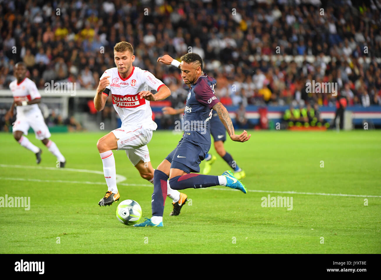 Paris, France. 20th Aug, 2017. Neymar Jr of Paris Saint-Germain during ...