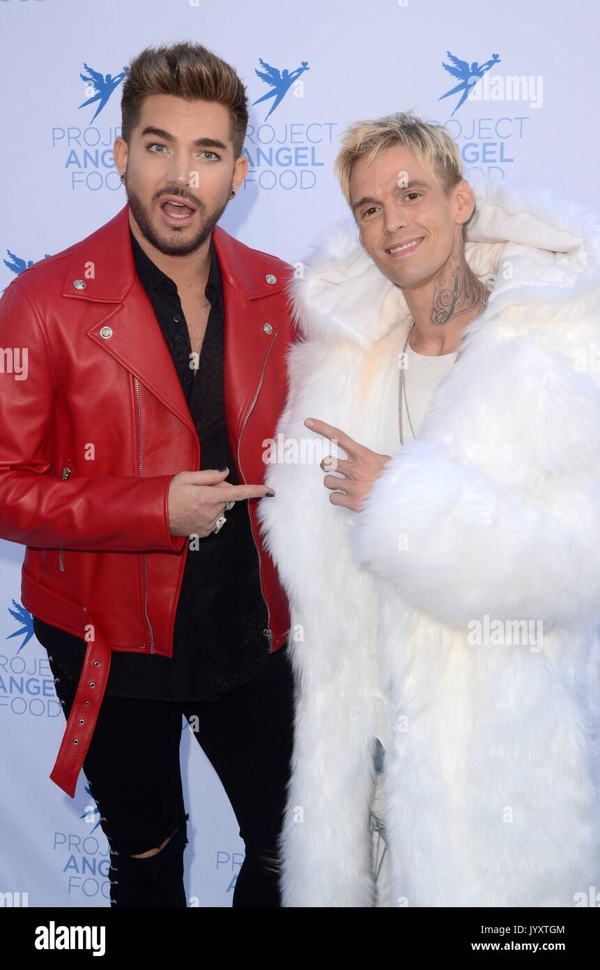 Aaron Carter, Adam Lambert at arrivals for Project Angelfood 2017 Angel ...