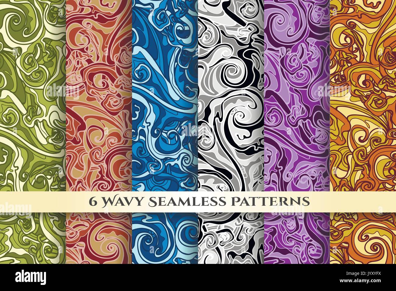 Wavy repeat pattern vector hi-res stock photography and images - Alamy