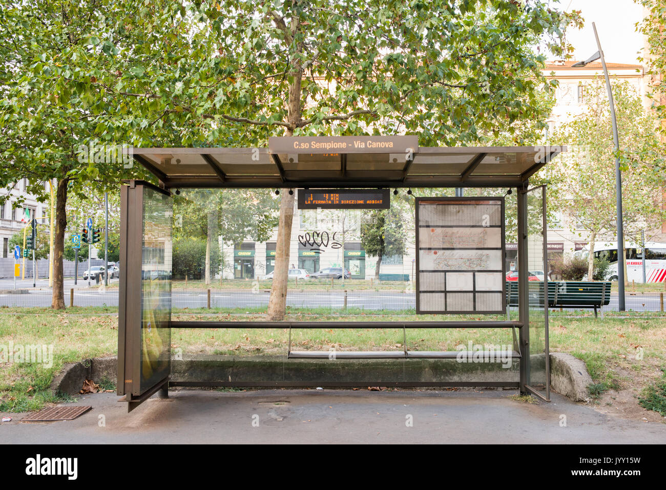 Empty Bus Stop High Resolution Stock Photography and Images - Alamy