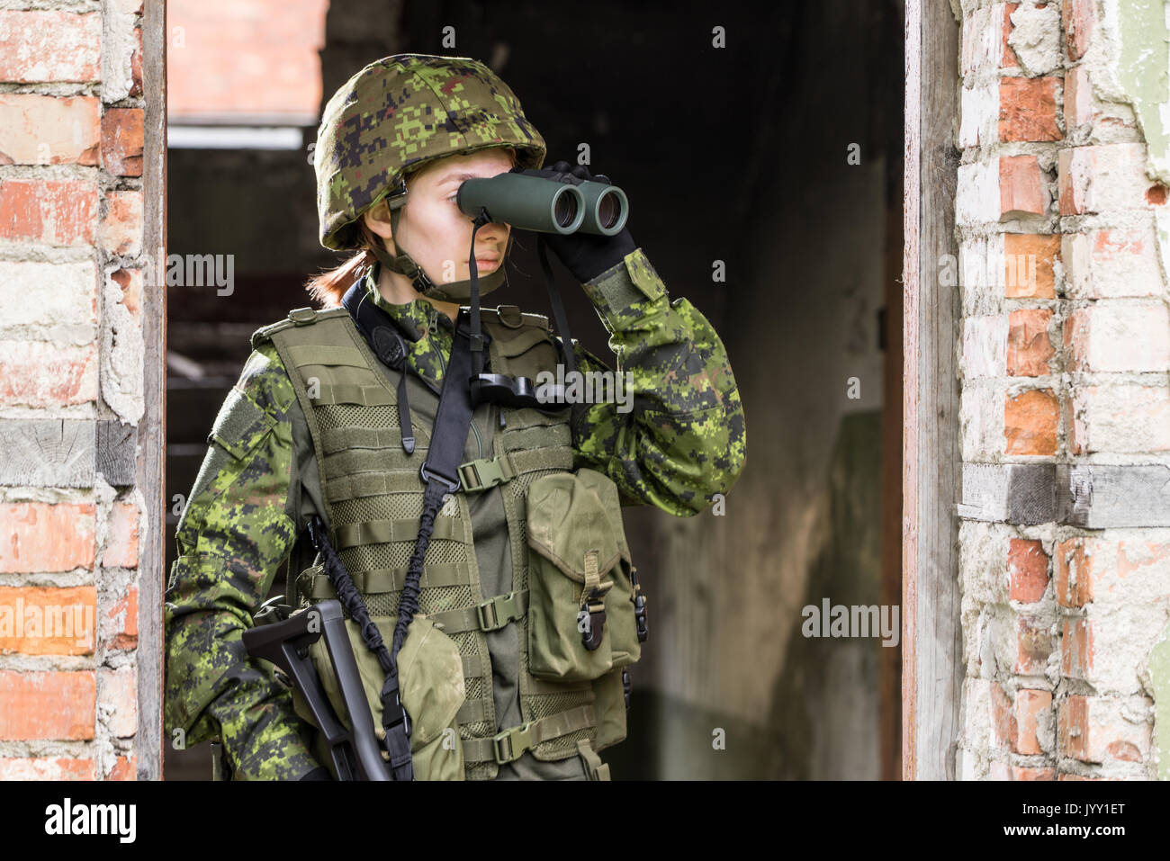 Young Modern Soldier