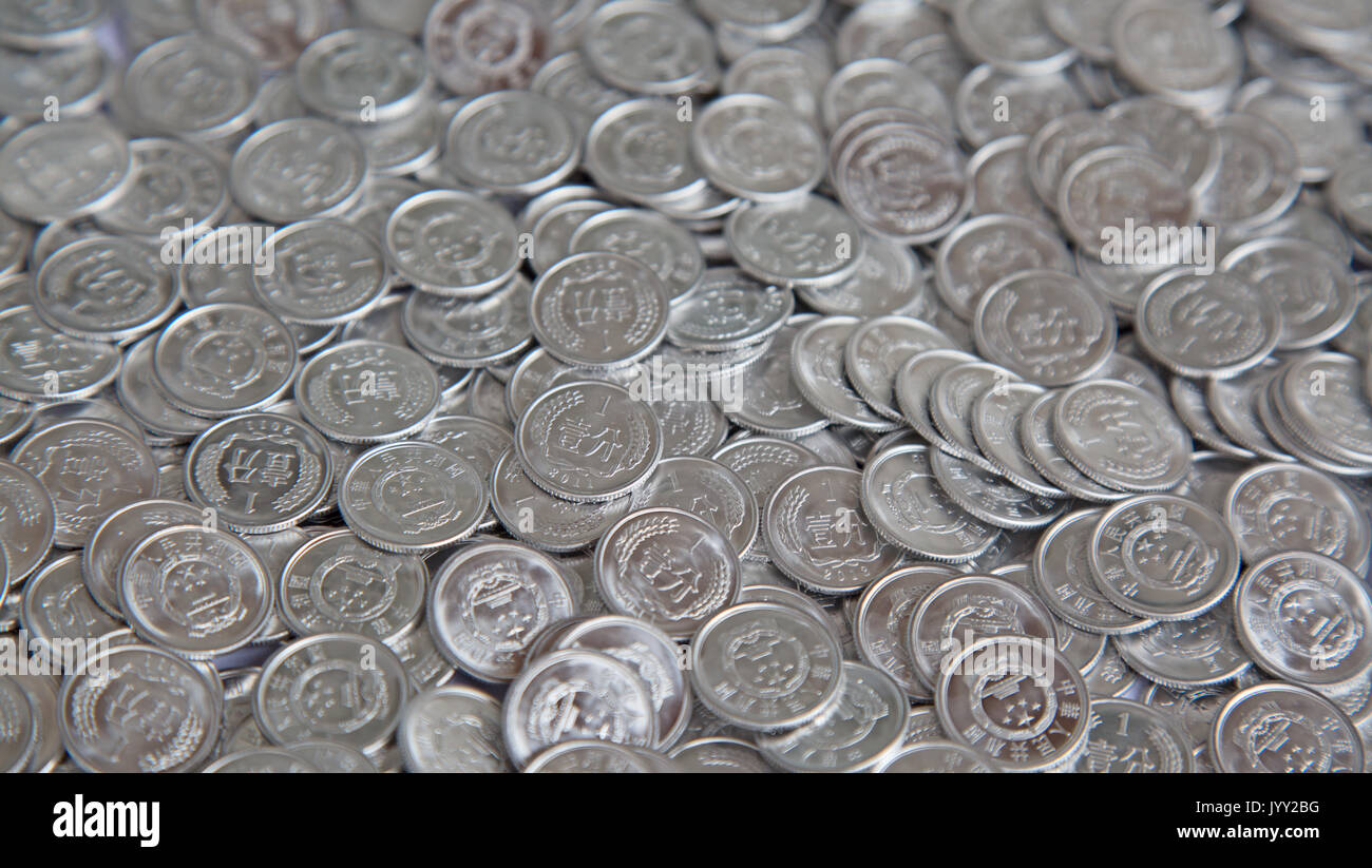 Huge pile of the China coins Stock Photo - Alamy