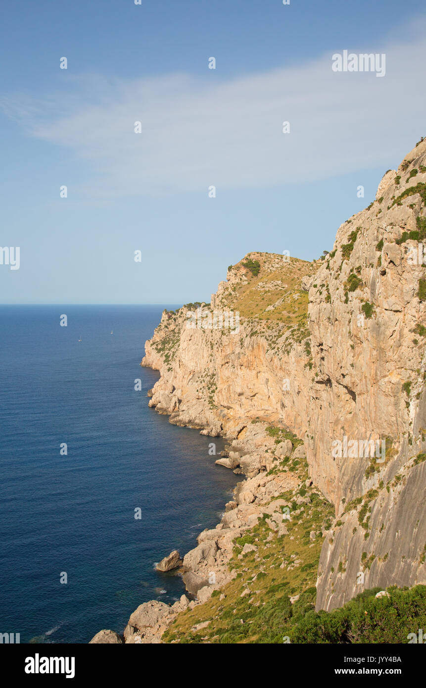 Famous "Cap de Formentor" (Formentor cape) on spanish island Mallorca ...