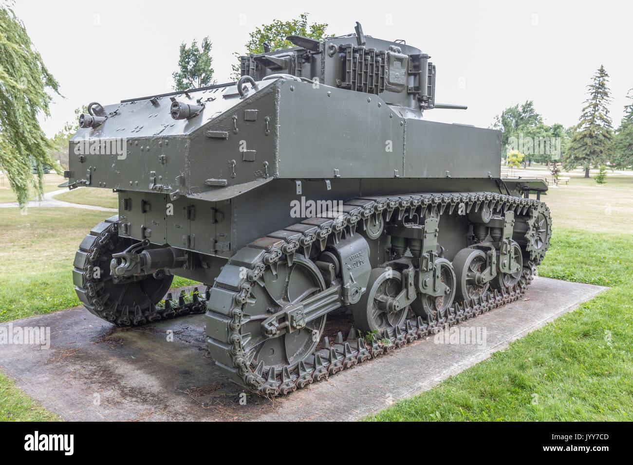 US M5A1 Stuart Light Tank Stock Photo - Alamy