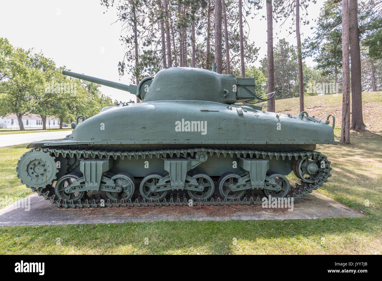 Canadian M4A1 Grizzly Tank Stock Photo - Alamy