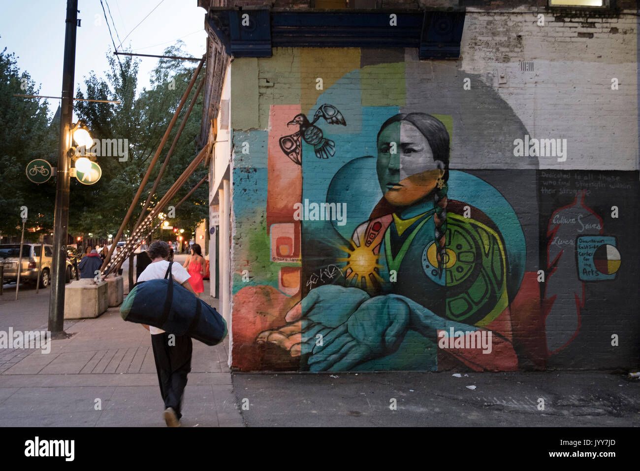 Native heritage mural hi-res stock photography and images - Alamy