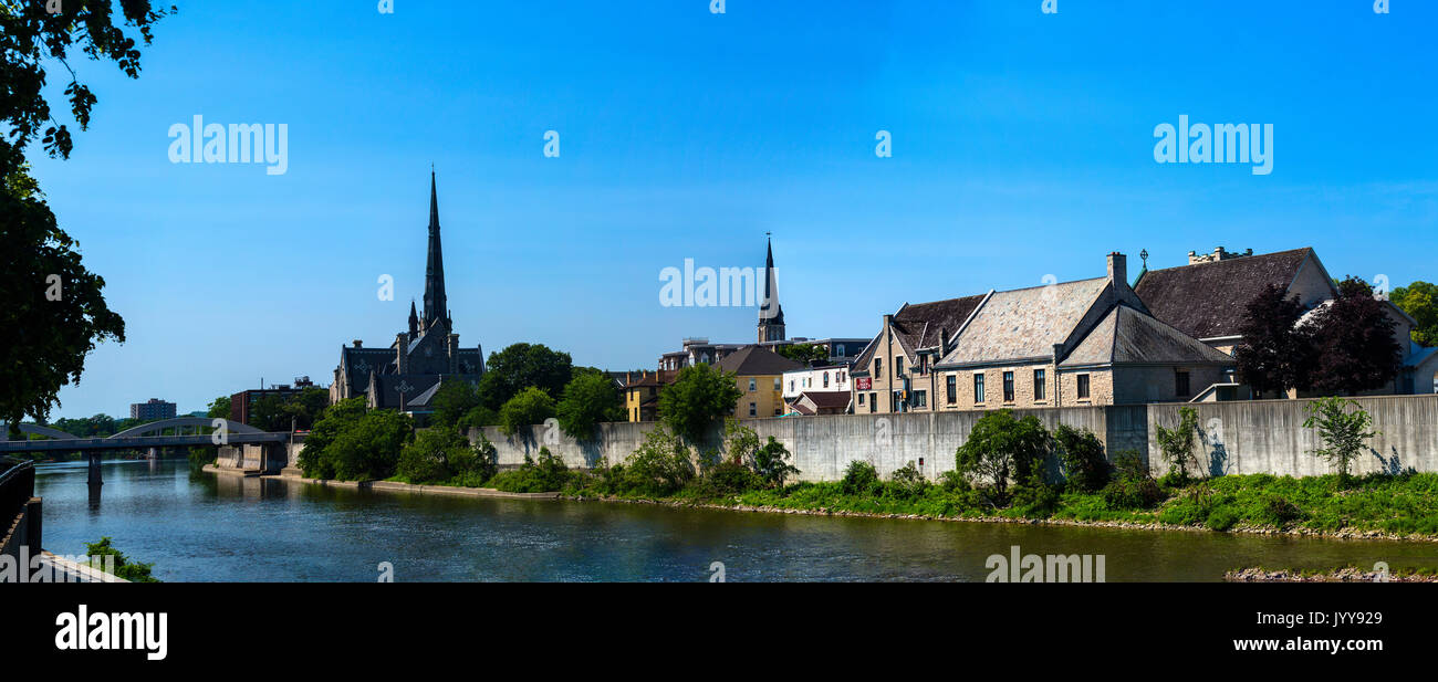 Panorama Skyline Cambridge (Galt) Ontario Canada Stock Photo - Alamy