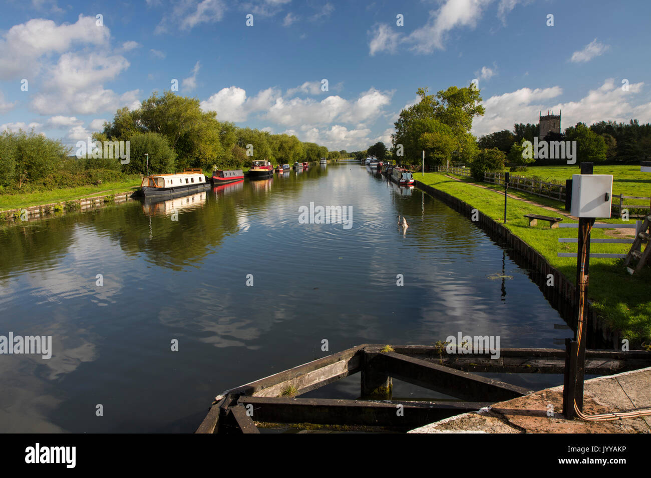 Slimbridge Gloucestershire Sharpness Canal Stock Photos & Slimbridge ...