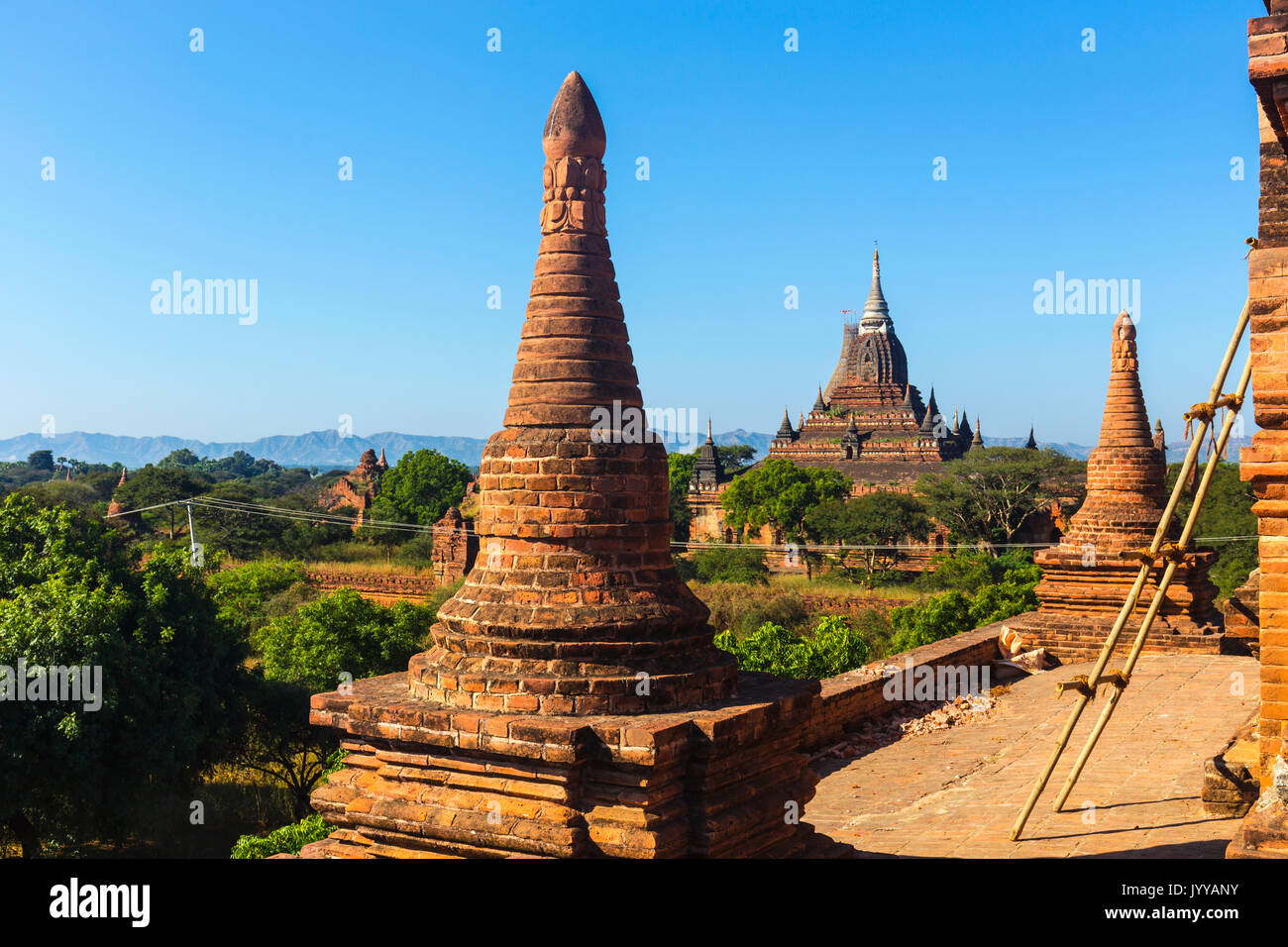 Bagan buddha tower at day , famous place in Myanmar/ Burma Stock Photo ...