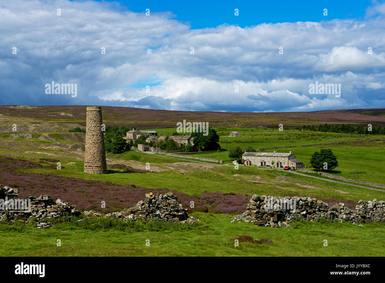 Lead mining remains, Hurst, Swaledale, Yorkshire Dales, North Yorkshire ...