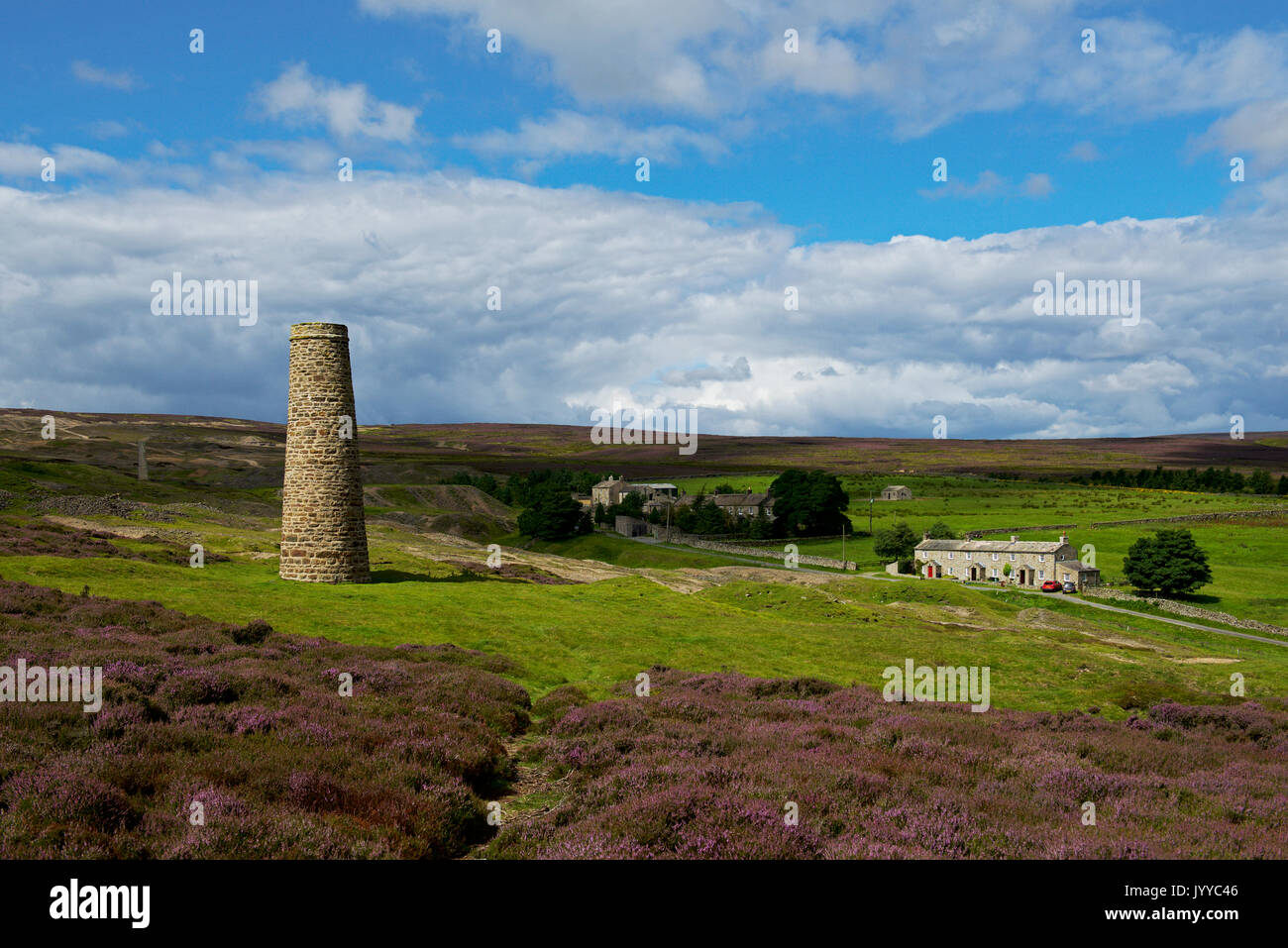 Lead mining remains, Hurst, Swaledale, Yorkshire Dales, North Yorkshire ...