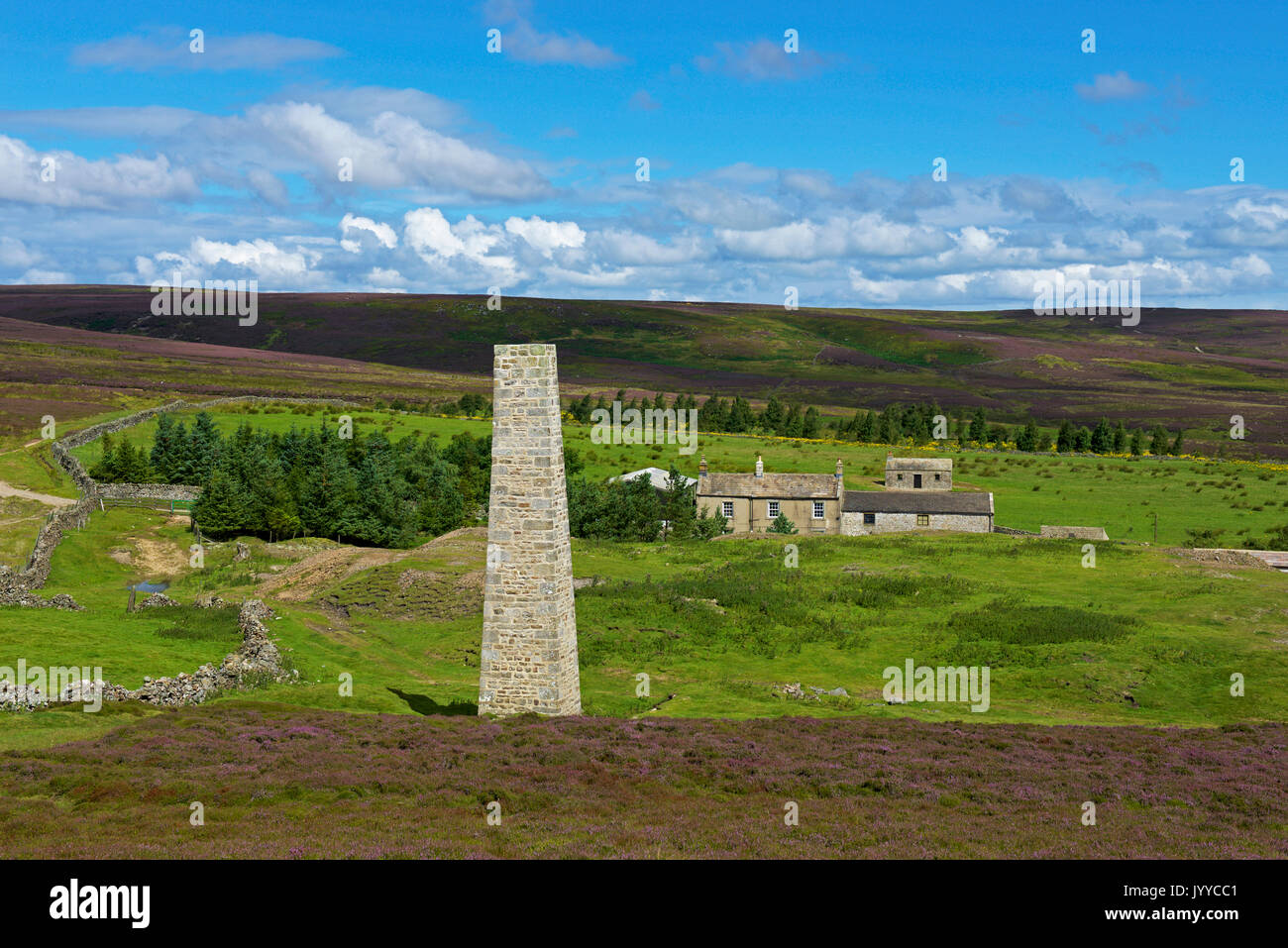Lead mining remains, Hurst, Swaledale, Yorkshire Dales, North Yorkshire ...