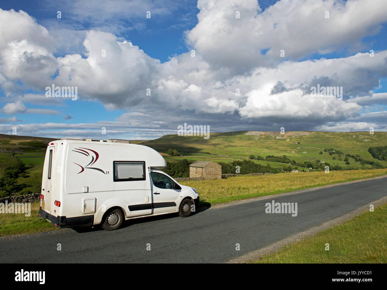Romahome R25, small motorhome, parked in Arkengarthdale, Yorkshire ...