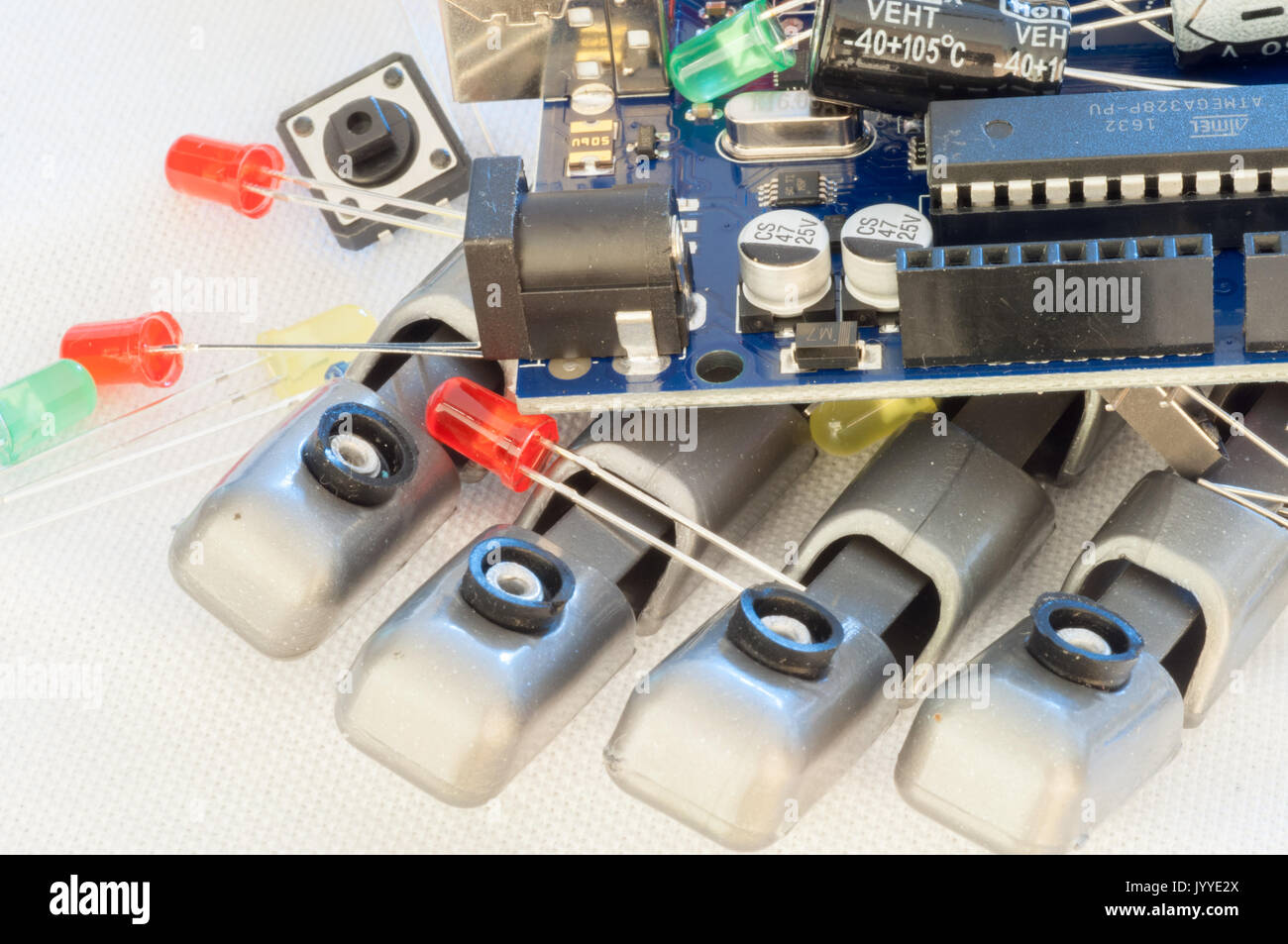 beautiful raw macro robotics background Stock Photo - Alamy