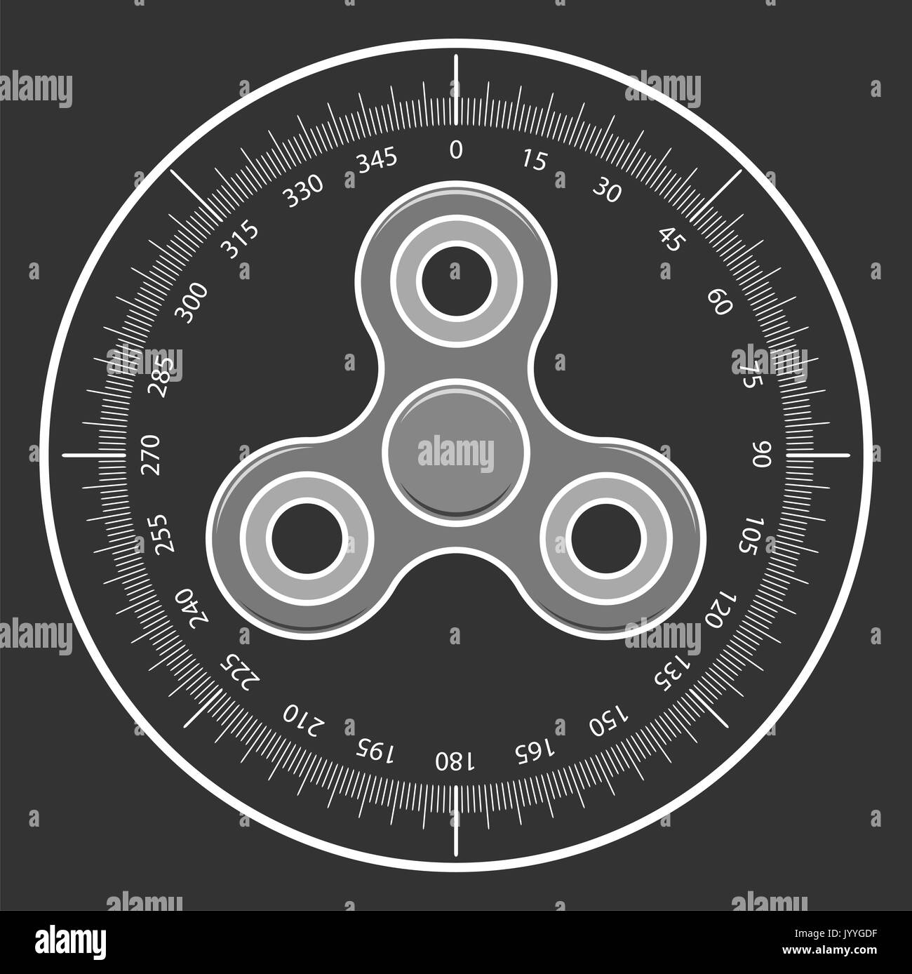 Fidget spinner toy. Vector icon Stock Vector Image & Art - Alamy