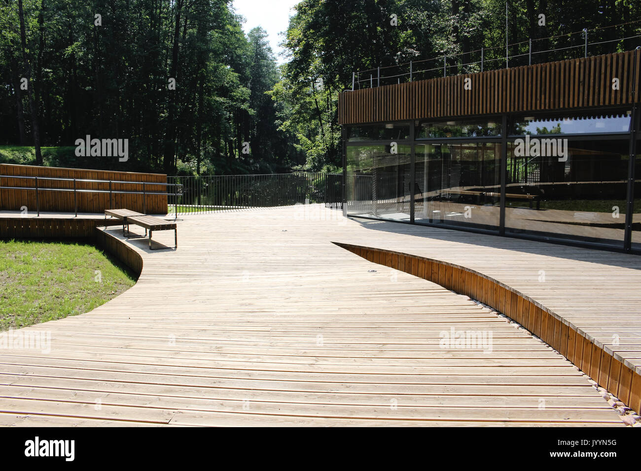 Druskininkai, Lithuania - August 8, 2015: Aeroionotherapy pavilion in ...